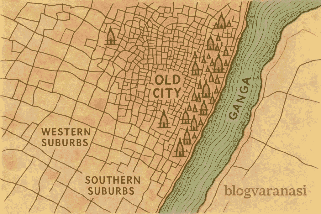 Varanasi Map and Geography Explained - blogvaranasi.com