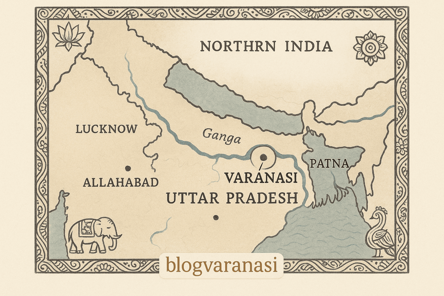 Varanasi Map and Geography Explained - blogvaranasi.com